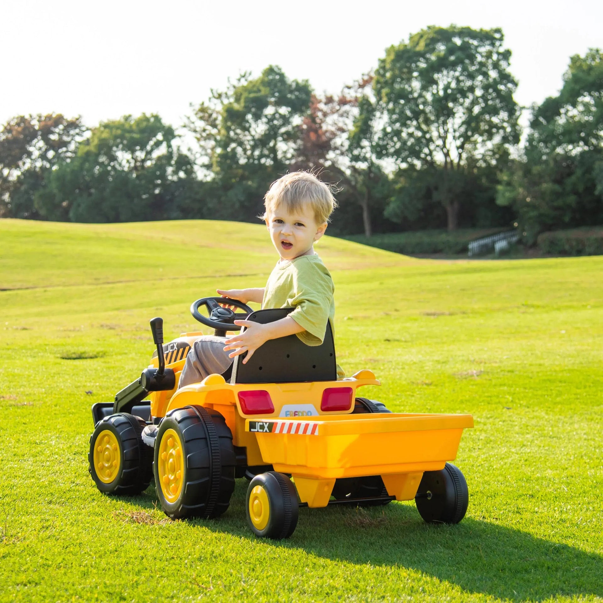 12V Freddo Excavator 1 Seater Ride-on – Freddo Toys