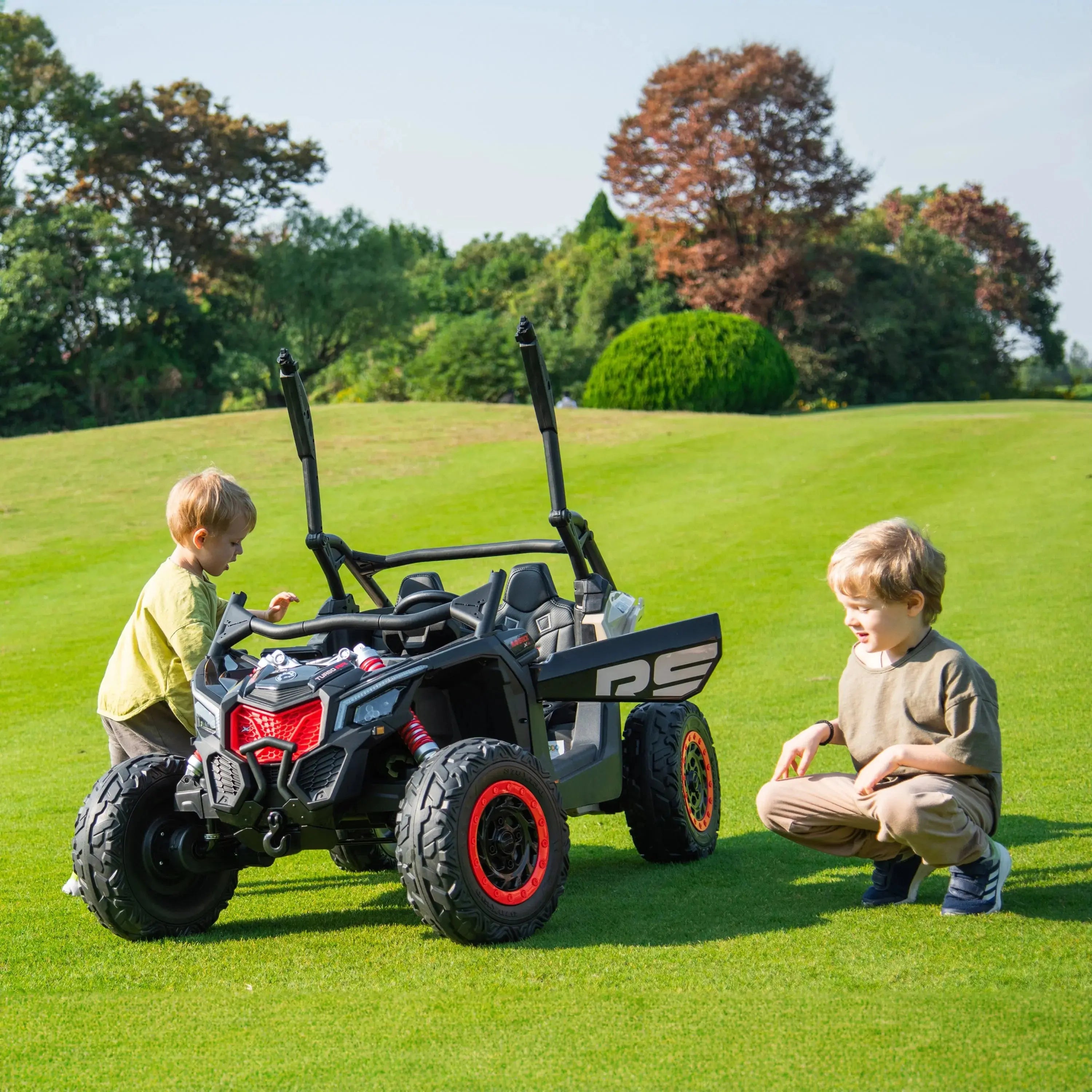 48V 4x4 Can Am Maverick 2 Seater Ride on UTV for Kids – Freddo Toys