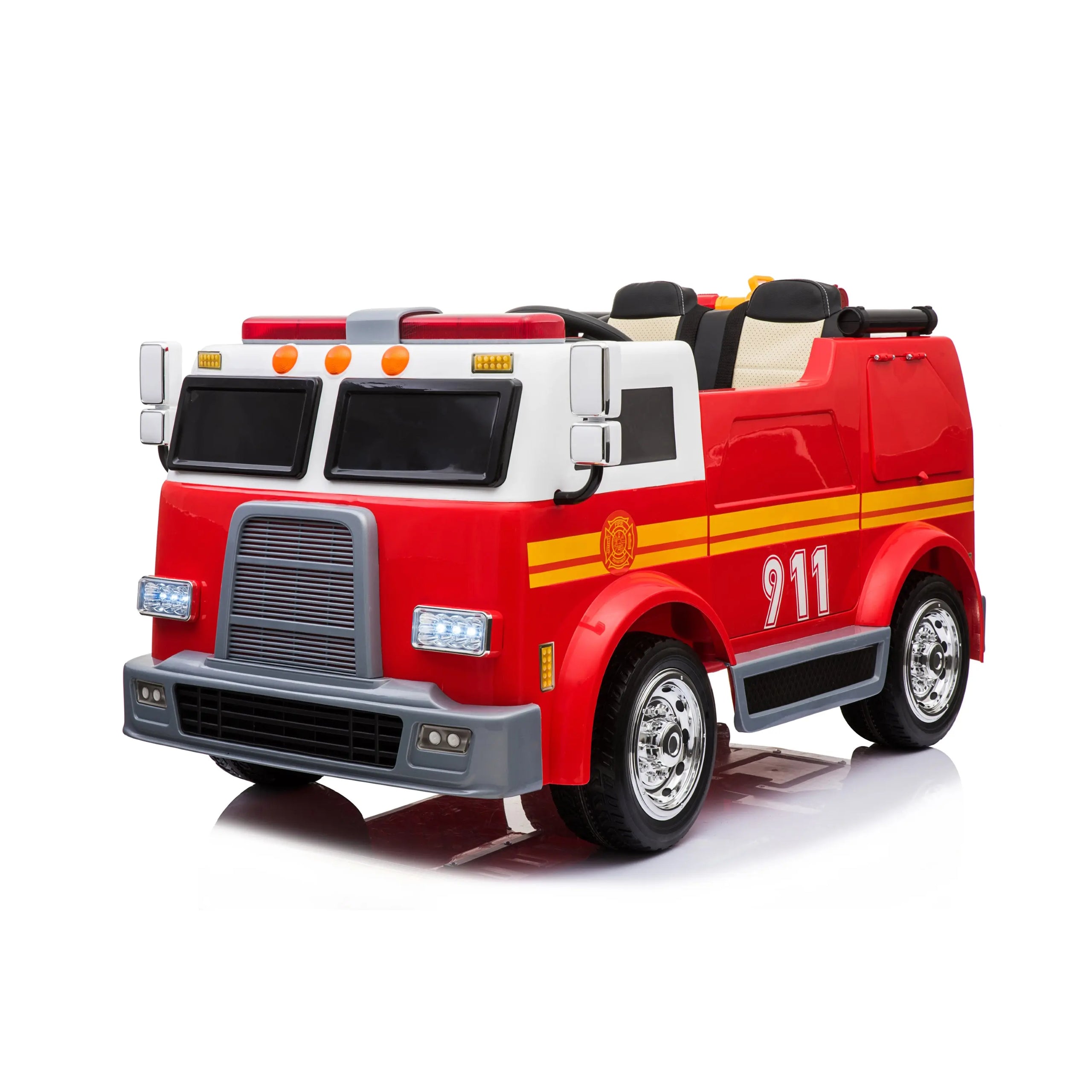 24V Freddo Fire Truck 2-Seater Ride on – Freddo Toys