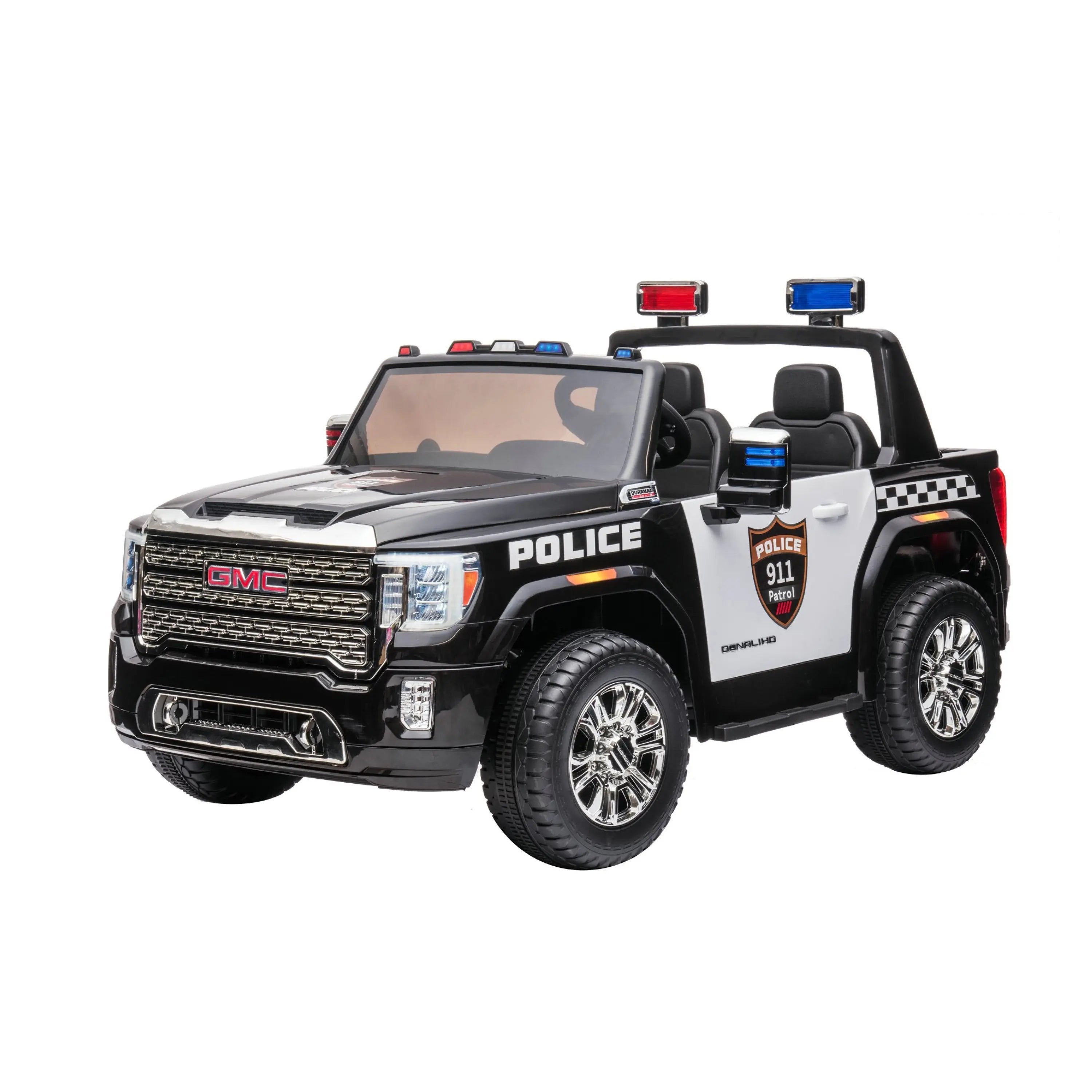 24V GMC Sierra Denali 2 Seater Police Ride-On Truck – Freddo Toys